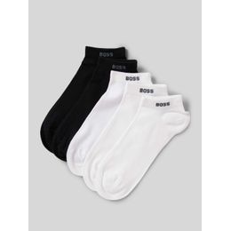 BOSS Sneakersocken mit Label-Stitching im 5er-Pack