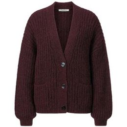 Alma & Lovis Alma & Lovis Damen-Strickjacke geknöpft XS Weinrot