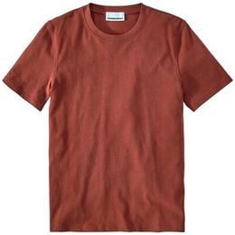 armedangels Herren-T-Shirt Baumwolle XL Rotbraun