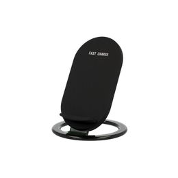 Induktives Ladegerät Schwarz Wireless Charger Wireless mit Stand usb Charger Anschluss