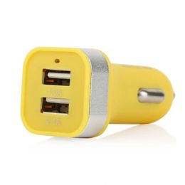 Mini Dual usb kfz Adapter 5V / 3.1A Auto Ladegerät Zigarettenzünder 12V Schnellladeadapter für iPhone, Samsung, Sony, Huawei