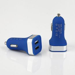 Mini usb kfz Adapter Blau 5V / 3.1A Zweifach Auto Ladegerät Zigarettenzünder Dual Port Car Charger 12/24V Schnellladeadapter für iPhone 7/7 Plus, 6/6