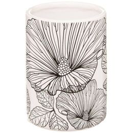 Atmosphera Créateur D'intérieur - Becher blackflora schwarz-weiß - 5five