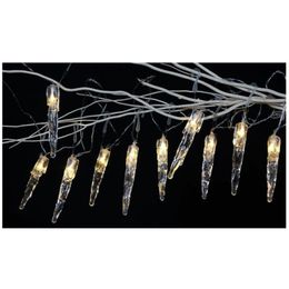 BURI Led Eiszapfen-Lichterkette 10LED Weihnachtsbeleuchtung Weihnachtsdeko Winterdeko