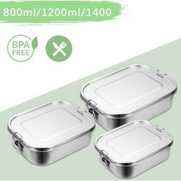 wolketon Vingo 800+1200+1400ml Brotdose ohne Plastik bpa frei brotdose edelstahl Edelstahl Lunchbox