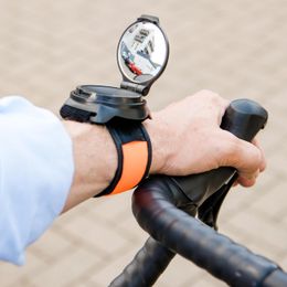 Fahrradspiegel mit Leuchtarmband