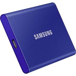 Samsung Portable T7 1 TB Externe SSD USB 3.2 Gen 2 Blau PC/Mac MU-PC1T0H/WW