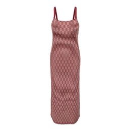 Only Kleid 'ONLTOVE' Damen Größe L burgunder / weiß