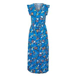 B.Young Kleid 'Joella' Damen Größe 40 blau / hellorange / altrosa / schwarz / weiß Winterkleid