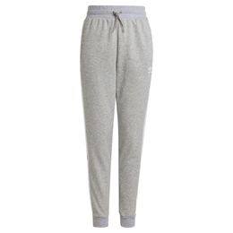 adidas originals Hose 'Trefoil' Jungen Größe 128 graumeliert / weiß