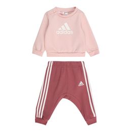 adidas Sportswear Trainingsanzug 'Badge Of Sport' Jungen Gr&ouml;&szlig;e 68 puder / altrosa / wei&szlig;