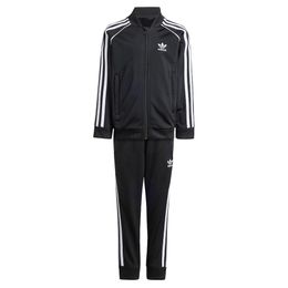 adidas originals Jogginganzug 'Adicolor' Jungen Größe 110 schwarz / weiß