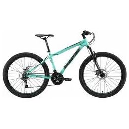 Mountainbike Bikestar Fahrräder Gr. 43cm, 27,5 Zoll (69,85cm), grün für Damen und Herren, Kettenschaltung