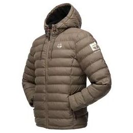 Winterjacke STONE HARBOUR "Zaharoo" Gr. XXXL (58), braun (dunkelbraun) Herren Jacken Wasserdichte, gesteppte Regenjacke für den Winter