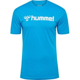 Hummel Funktionsshirt Herren Gr&ouml;&szlig;e XL himmelblau / wei&szlig;