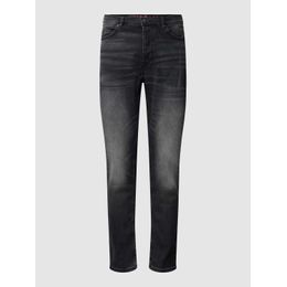 Straight Fit Jeans mit Stretch-Anteil Modell 'Hugo 634'