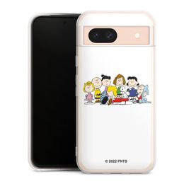 DeinDesign Google Pixel 8a Handy Silikon H&uuml;lle Case transparent Handyh&uuml;lle Merchandise Kindheit Peanuts Silikon Case