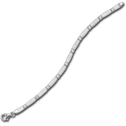 Balia Silberarmband Armband für Damen mattiert, Silber Armband ca. 18,8cm, Silber 925, silberfarben