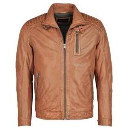 Bikerjacke JCC "31020351" Gr. 52, braun (light cognac) Herren Jacken