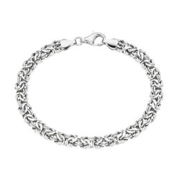 Smart Jewel Armband Königskette, oval, Silber 925, silberfarben, 19 cm