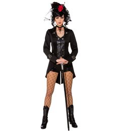 Orlob Kostüm Schwarze Gothic Jacke für Damen