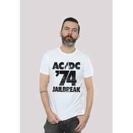 F4NT4STIC T-Shirt ACDC Jailbreak 74 für Kinder & Herren Print, weiß, S