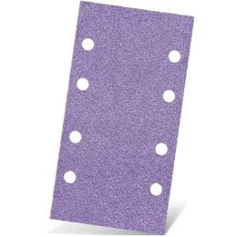 Purple hd Klett-Schleifblätter, 180 x 93 mm, 8-Loch, f. Schwingschleifer, Keramik-Mix (50 Stk.) K180 - Menzer