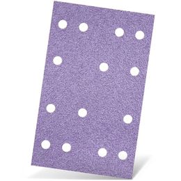 Purple hd Klett-Schleifblätter, 133 x 80 mm, 14-Loch, f. Schwingschleifer, Keramik-Mix (50 Stk.) K180 - Menzer