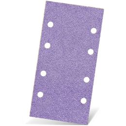 Menzer Purple HD Klett-Schleifblätter, 186 x 93 mm, 8-Loch, f. Schwingschleifer, Keramik-Mix (50 Stk.) K150