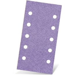 Purple hd Klett-Schleifblätter, 230 x 115 mm, 10-Loch, f. Schwingschleifer, Keramik-Mix (50 Stk.) K150 - Menzer