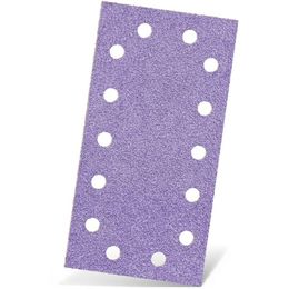 Purple hd Klett-Schleifblätter, 230 x 115 mm, 14-Loch, f. Schwingschleifer, Keramik-Mix (50 Stk.) K80 - Menzer