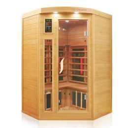 Infrarotkabine Infrarotsauna LAKEFIELD PRO Hemlock/ Zeder 140cm x 140cm x 190cm Duo Strahler