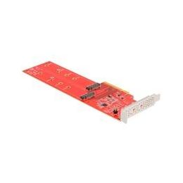 Delock PCI Express x8 Karte auf 2 x intern NVMe M.2 Key M 110 mm, Schnittstellenkarte