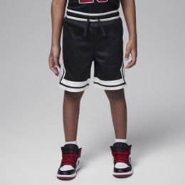 Jordan Dri-FIT Quai 54 Sportshorts mit diamantförmigen Akzenten für kleine Kinder - Schwarz