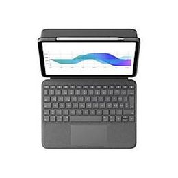 Logitech Folio Touch - Tastatur und Foliohülle - mit Trackpad - hinterleuchtet - Apple Smart connector - QWERTZ