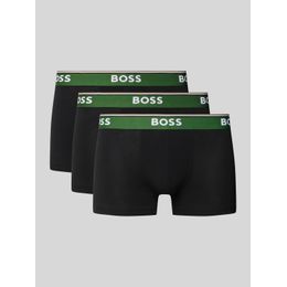 BOSS Trunks mit elastischem Logo-Bund im 3er-Pack