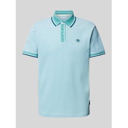 Tom Tailor Regular Fit Poloshirt mit Label-Print