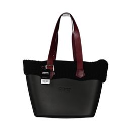 O bag Damen Handtasche, schwarz, Gr.