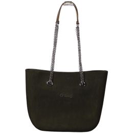 O bag Damen Handtasche, grau, Gr.