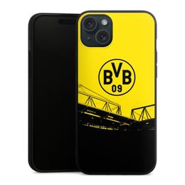 DeinDesign iPhone 15 Plus Handy Premium Silikon H&uuml;lle Handyh&uuml;lle schwarz Case Merchandise Bvb Borussia Dortmund Silikon Premium Case