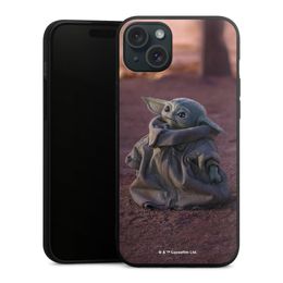 DeinDesign iPhone 15 Plus Handy Premium Silikon H&uuml;lle Handyh&uuml;lle schwarz Case The Child Star Wars Baby Yoda Silikon Premium Case