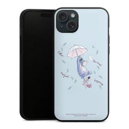 DeinDesign iPhone 15 Plus Handy Premium Silikon H&uuml;lle Handyh&uuml;lle schwarz Case Official Licensed Product Winnie The Pooh Eeyore Disney Silikon Premium Case