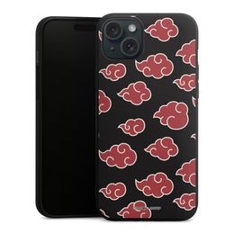 DeinDesign iPhone 15 Plus Handy Premium Silikon H&uuml;lle Handyh&uuml;lle schwarz Case Akatsuki Official Licensed Product Naruto Shippuden Silikon Premium Case