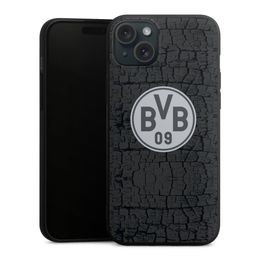 DeinDesign iPhone 15 Plus Handy Premium Silikon H&uuml;lle Handyh&uuml;lle schwarz Case Jersey Borussia Dortmund Bvb Silikon Premium Case