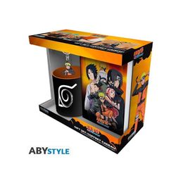 ABYSTYLE - NARUTO SHIPPUDEN Gift Set Mug + Keyring PVC + Notebook Naruto - Geschenkset