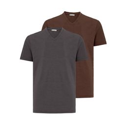 Dandalo Shirt Herren Gr&ouml;&szlig;e XL braun / grau