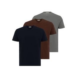 Dandalo Shirt Herren Gr&ouml;&szlig;e M braun / grau / schwarz