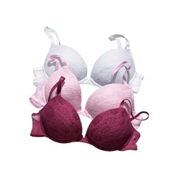 Petite Fleur Push-up-BH Damen Größe 70 beere / rosa / weiß