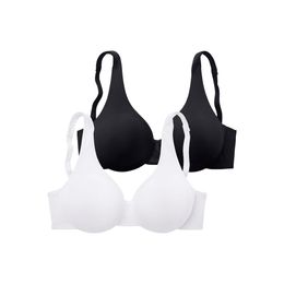 Nuance Bra female Black, White size 105
