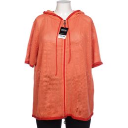 Ulla Popken Damen Strickjacke, orange, Gr. 46